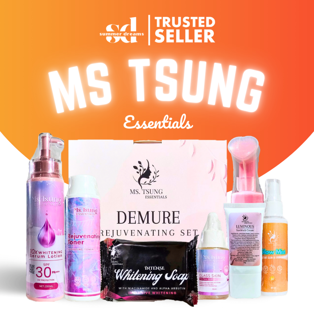 MS TSUNG ESSENTIALS Rejuvenating Set | Serum | Toner | Sunscreen | Lotion | Soap Ms Tsung ...
