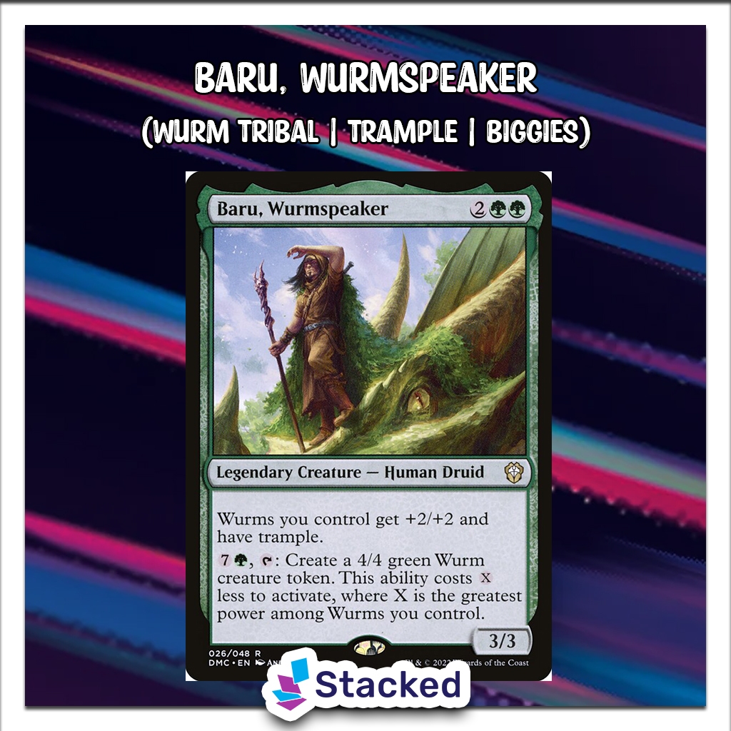 MTG EDH Commander Deck - Baru, Wurmspeaker (Constructed) | Shopee ...