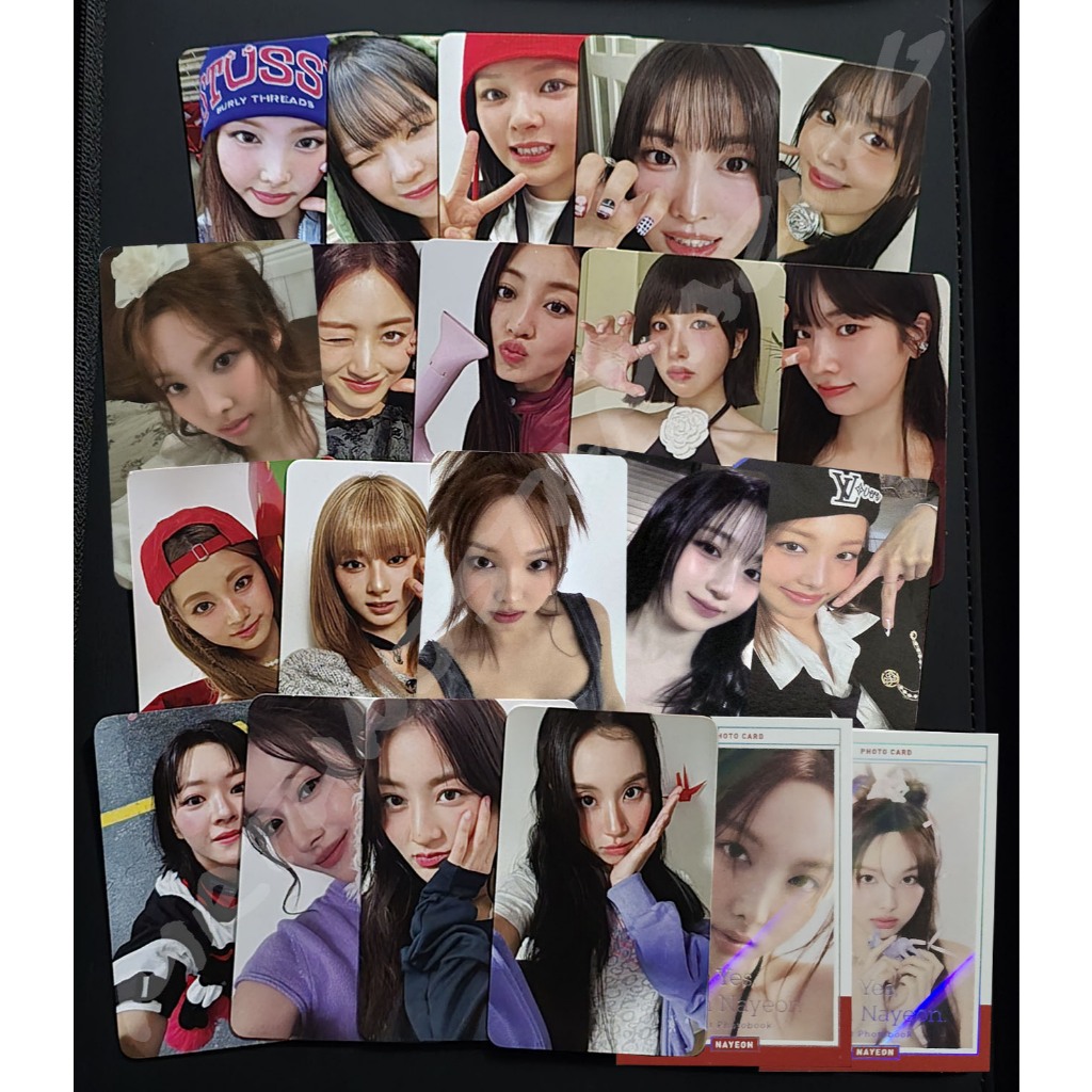 TWICE/IVE/NMIXX Official Photocards (strategy withmuu tingi pob yes i am nayeon na chae mn ...