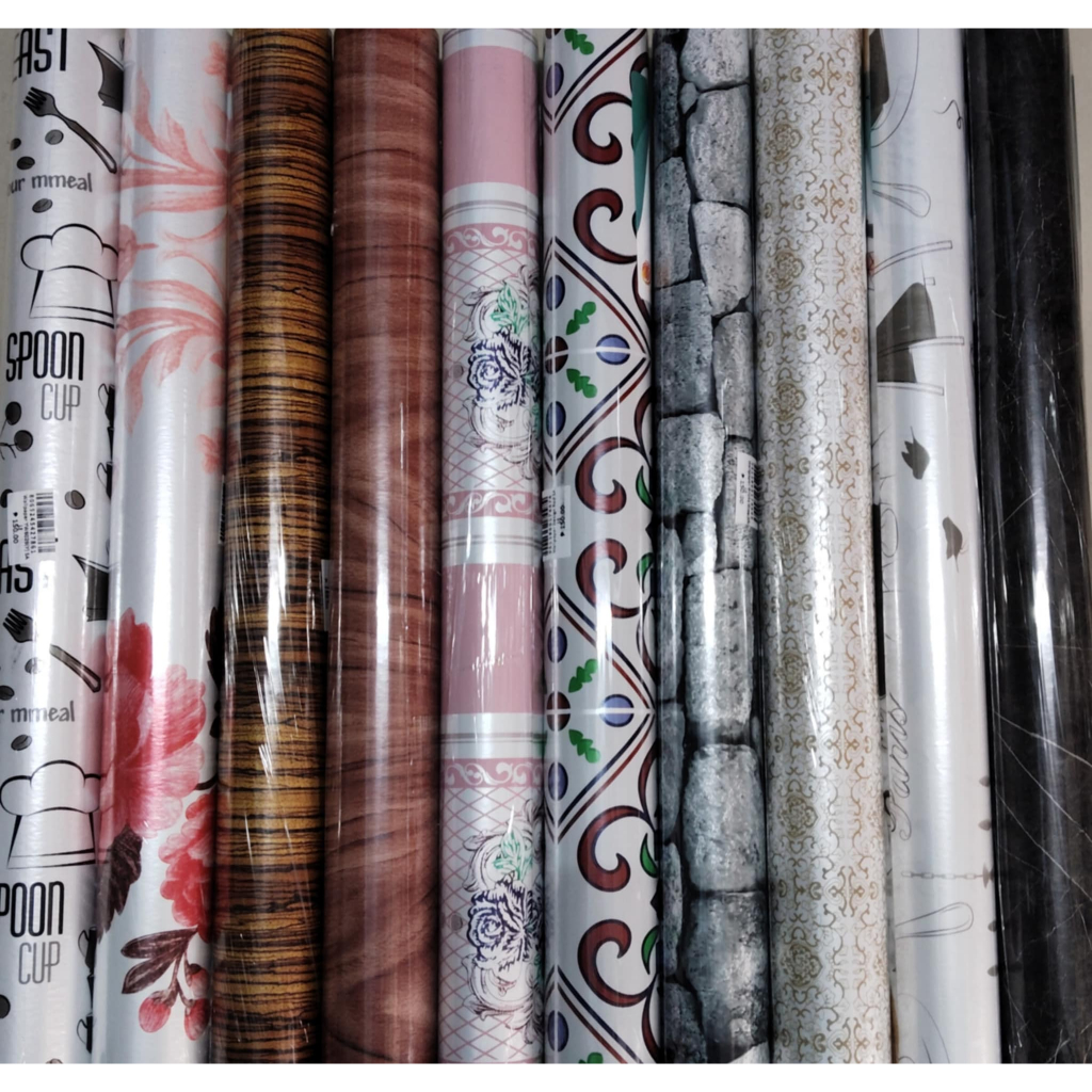 Wallpaper Stickers and Bricks pvc wallpaper sticker 45CM X 10M | Shopee ...