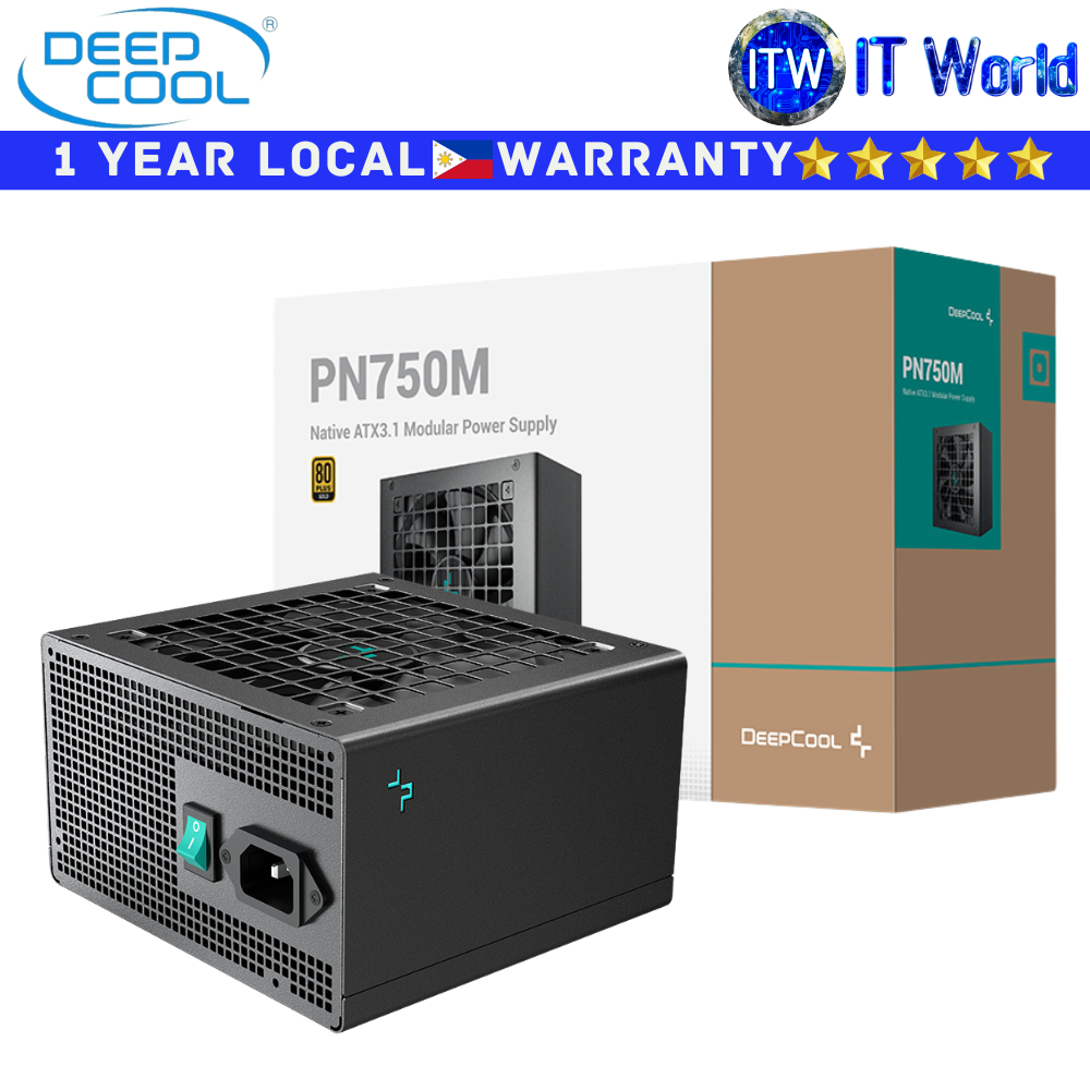 Itw | Deepcool PSU 750W Power Supply Unit PN750M 80+ Gold Modular FDB ...