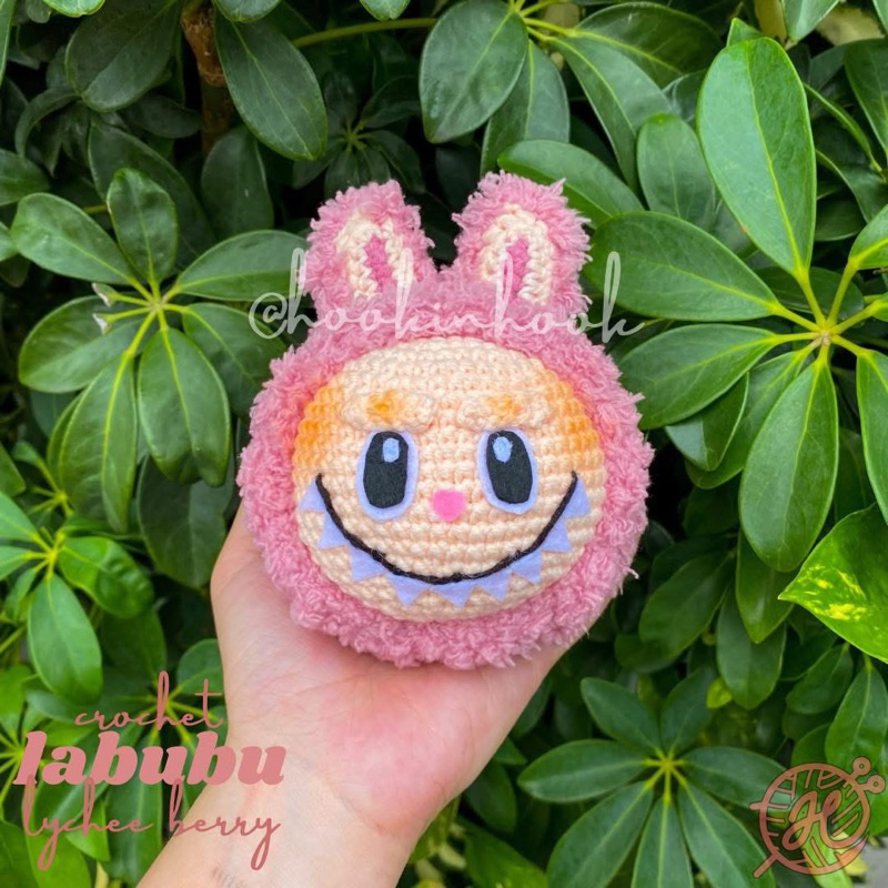 LABUBU CROCHET PLUSH DOLL KEYCHAIN WITH KEYCHAIN BAG | Shopee Philippines