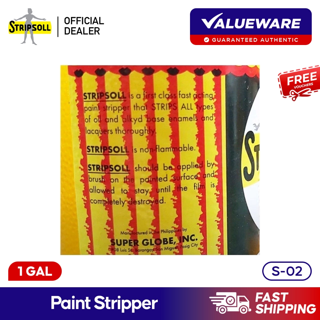 Stripsoll Paint & Varnish Stripper 1 Gallon | S-02 | Stripsol Quick ...