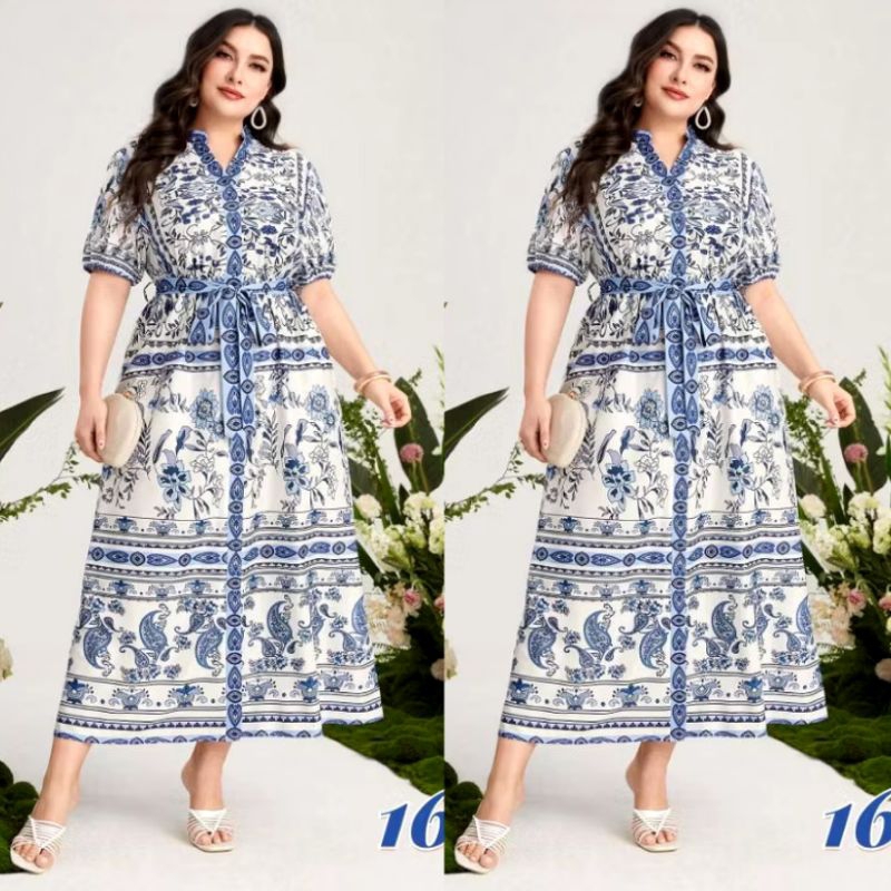 T764 / T1697 Casual Maxi Plus size Dress (FIT TO XL) | Shopee Philippines