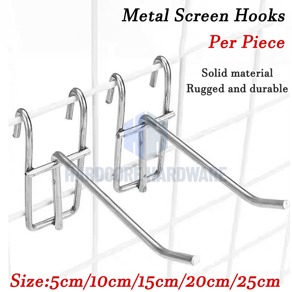 HH (COD) 1PC Heavy Duty Screen Hooks For Screen And Grid Wall Wire Mesh ...