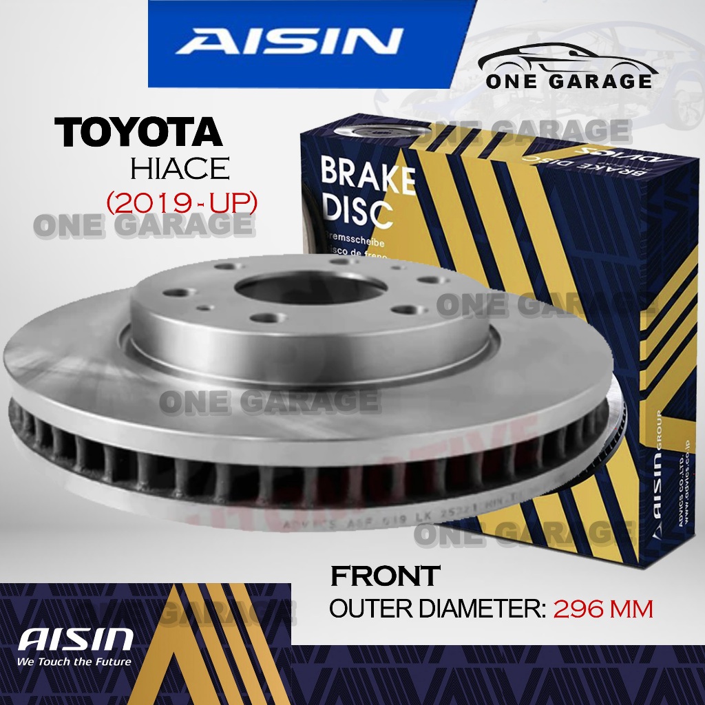 AISIN Brake Disc Rotor FRONT For TOYOTA HIACE (2019-UP) | Shopee ...