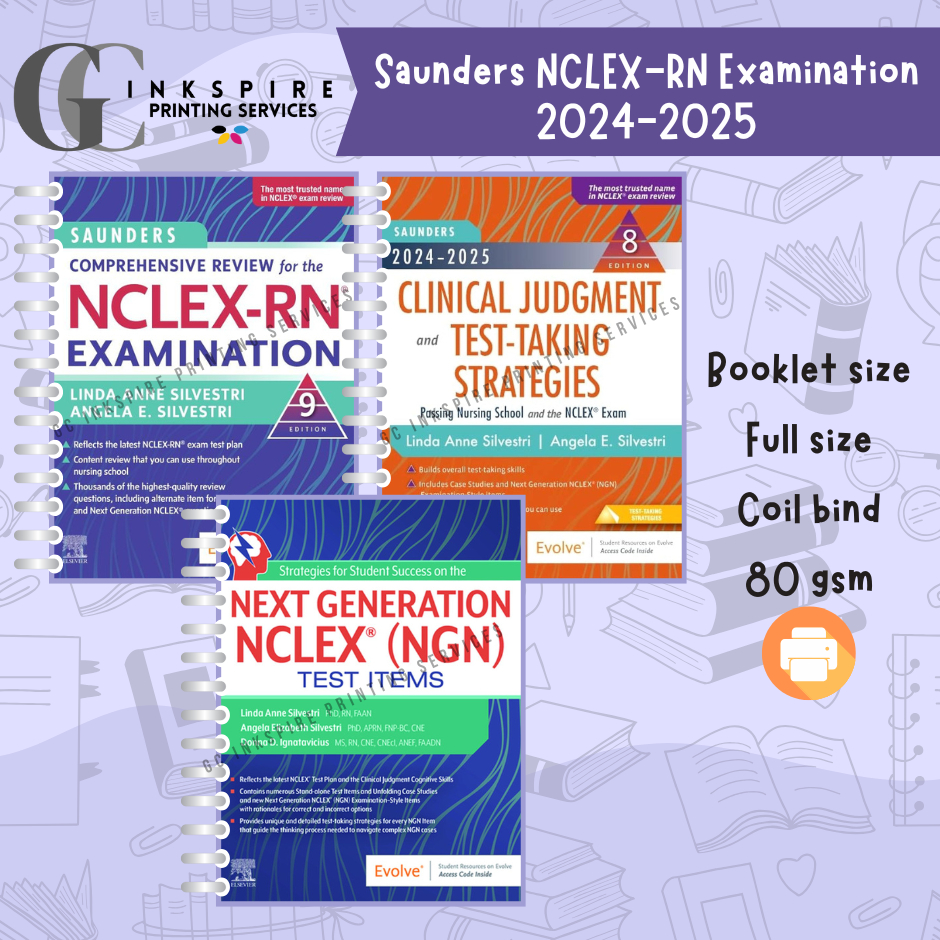 Saunders NCLEX-RN Examination 9th Edition, Clinical Judgement 2024-2025 ...