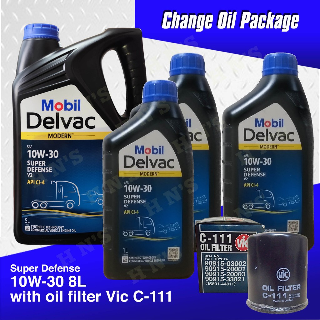 Mobil Delvac Super Defense 10W-30 Diesel Motor Oil Bundle for Toyota ...