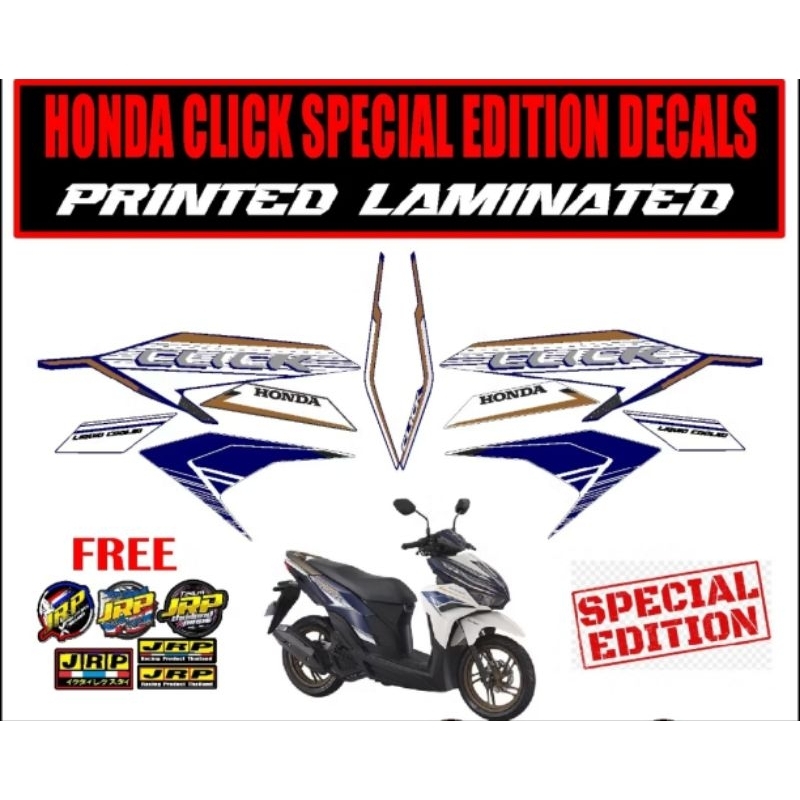 special edition stock decals for Honda click V3 V4 printed laminated ...