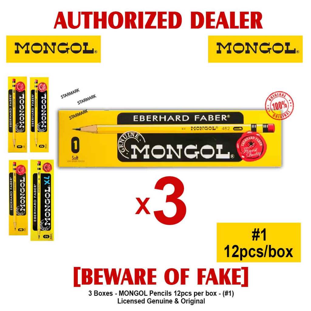 Mongol Pencil Pencils ALL VARIANTS #1 #2 #3 XL JUMBO Pen Pens 12's ...