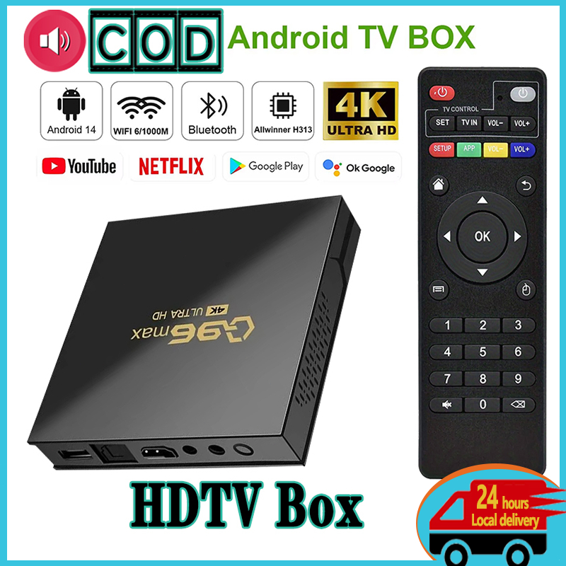 Smart TV Box 8K HD 8+128GB 2.4G/5G WiFi Bluetooth 4.0 Voice Remote ...