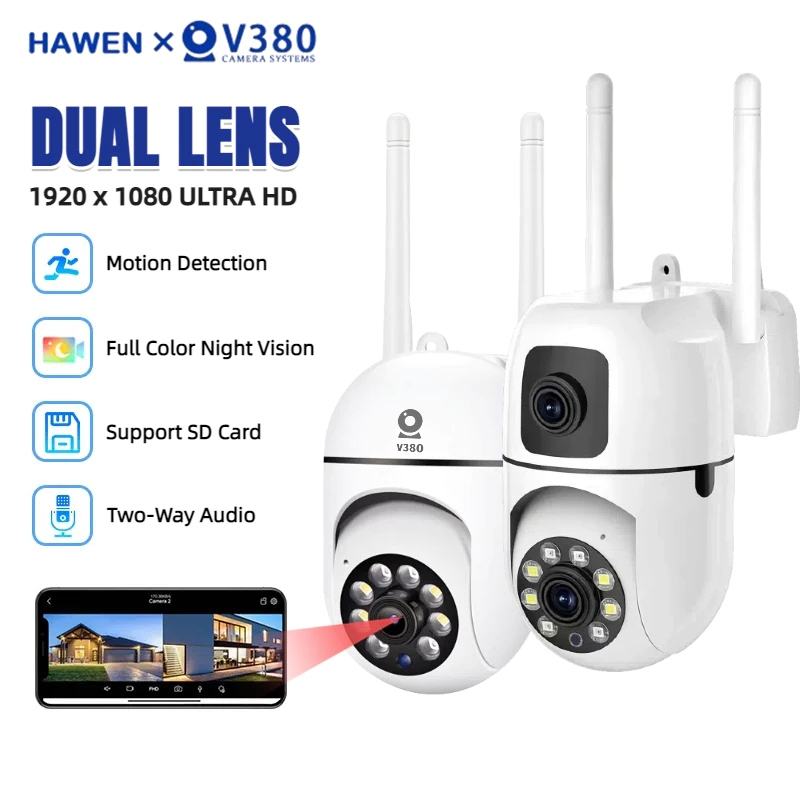 V380 Outdoor CCTV 8MP Camera Y33 Motion Detection HD Night Vision ...