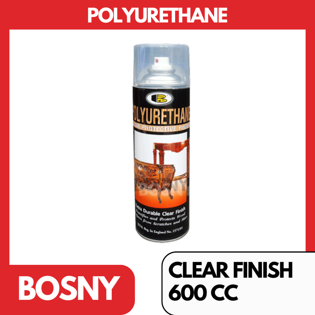 Bosny Polyurethane Clear Spray 600cc in Glossy and Matte Finish ...