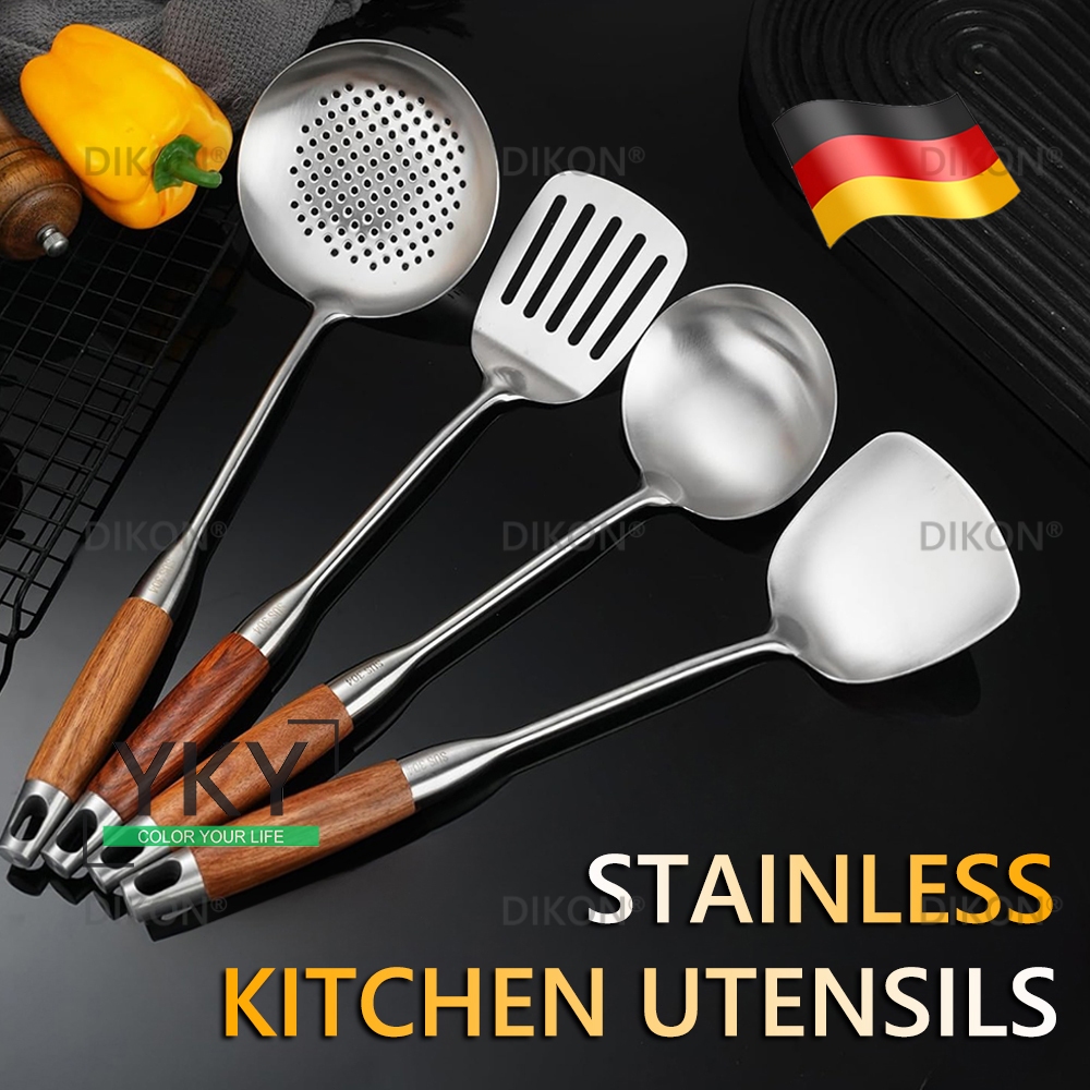 Wok Spatula Ladle Skimmer Gamit Sa Kusina 15inch Spatula for Wok ...