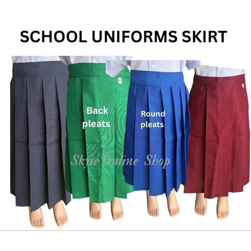 Uniform skirt for Girls, Palda Uniform fir School NAVY blue, Maroon ...