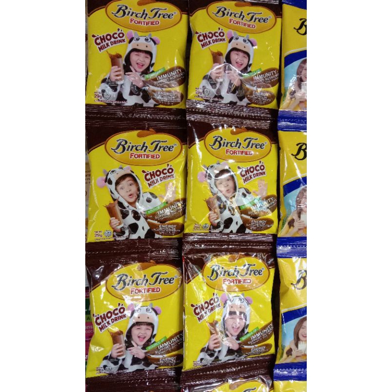 BIRCH TREE Fortified Choco Milk Powder 29g x 8 pack | Shopee Philippines