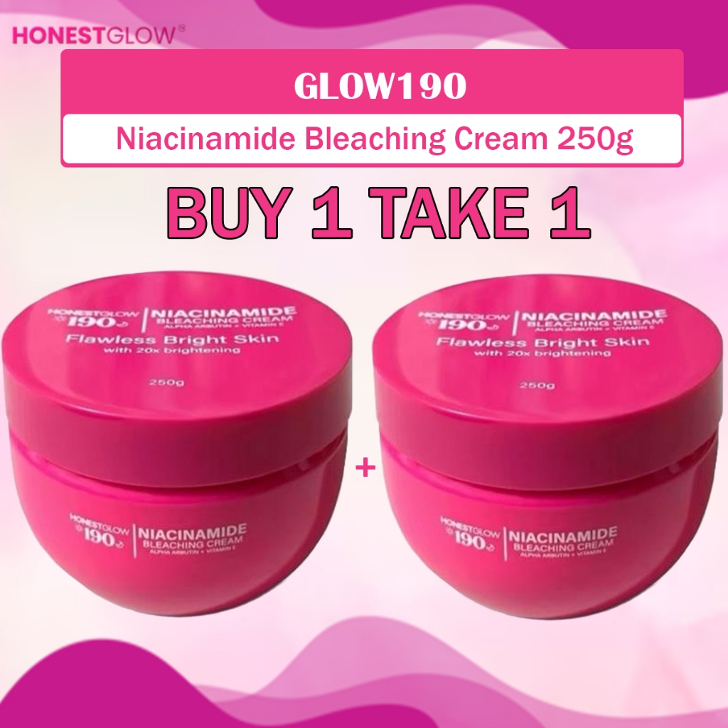 Buy 1 Take 1 Glow 190 Niacinamide Bleaching Cream for Whitening Skin by ...