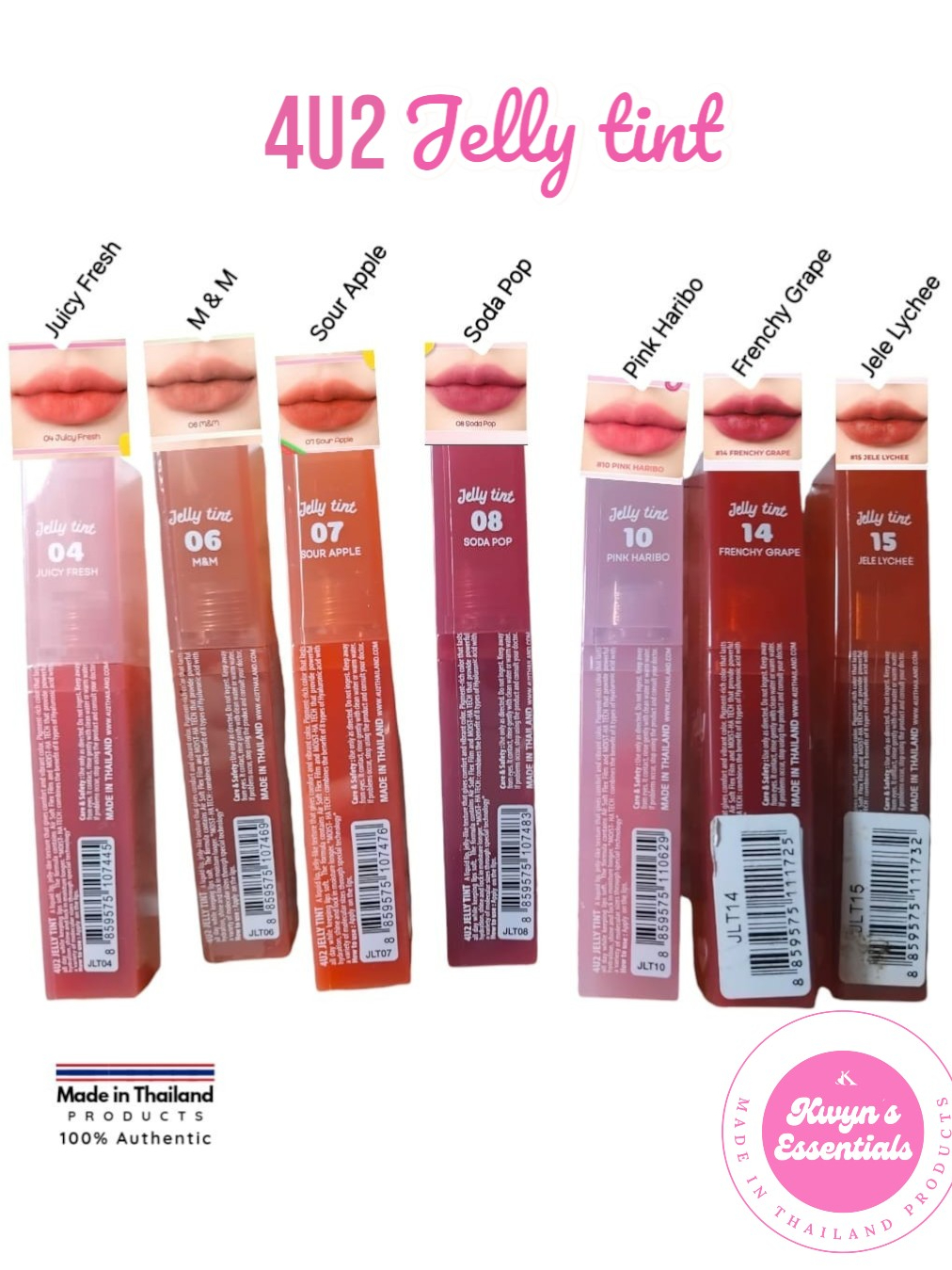 4U2 Jelly Tint / Made in Thailand | Shopee Philippines