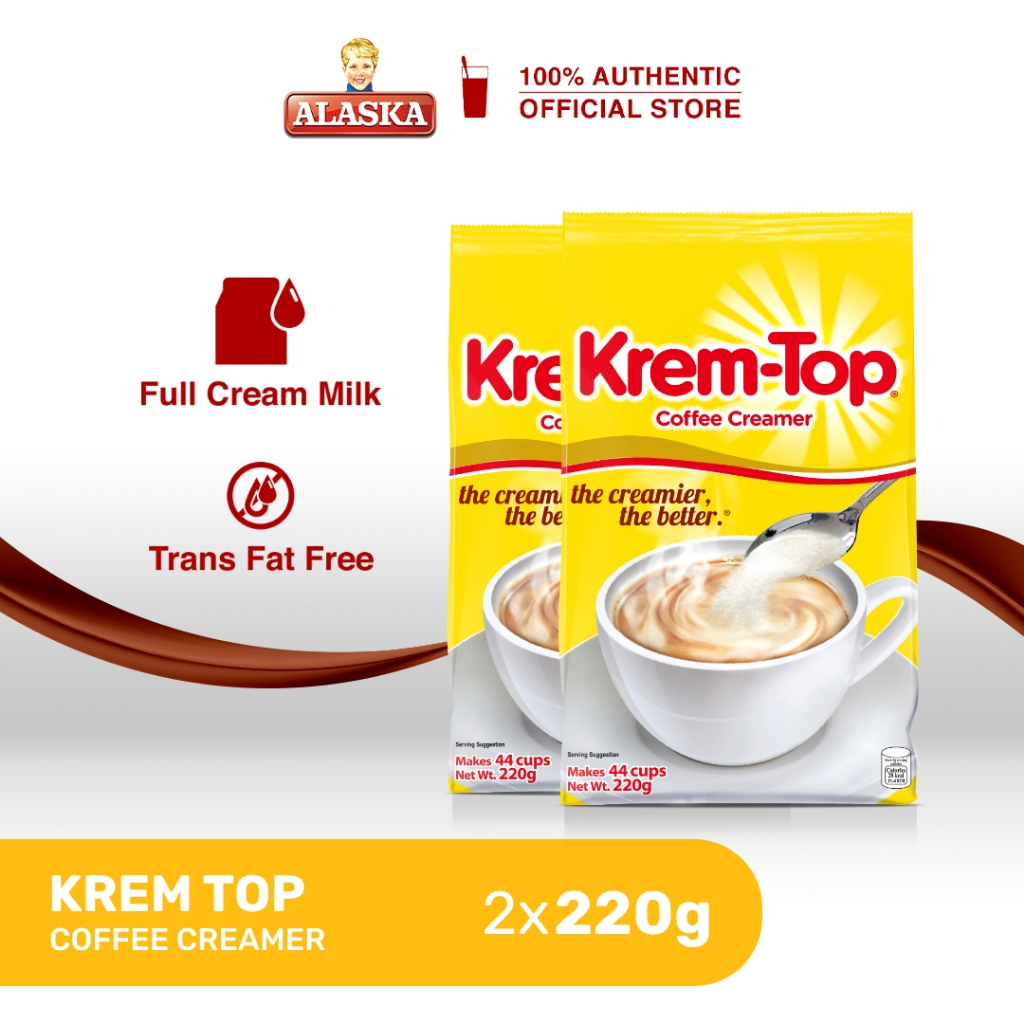 Kreme-Top Non-Dairy Coffee Creamer Pouch 220g | Set of 2 | Shopee ...