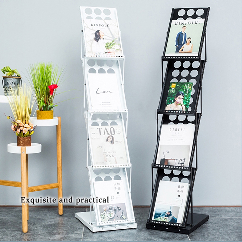 Ferruginous Foldable Brochure Magazine Data Rack A4 Exhibition Flyers ...