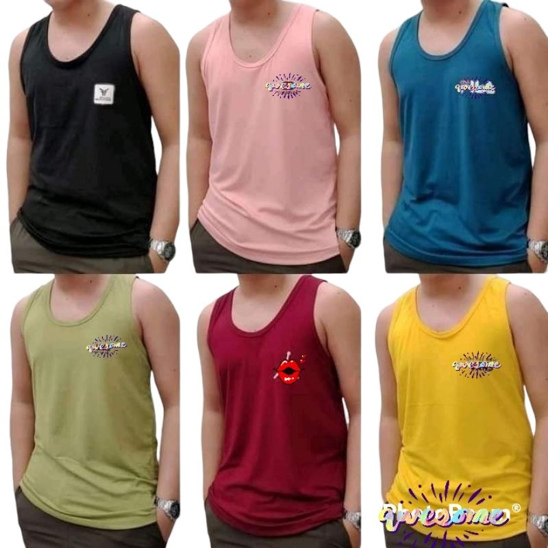 SANDO PLAIN ADULT CAN FIT UP TO XL 3PCS ASSORTED COLOR AND STICKER ...