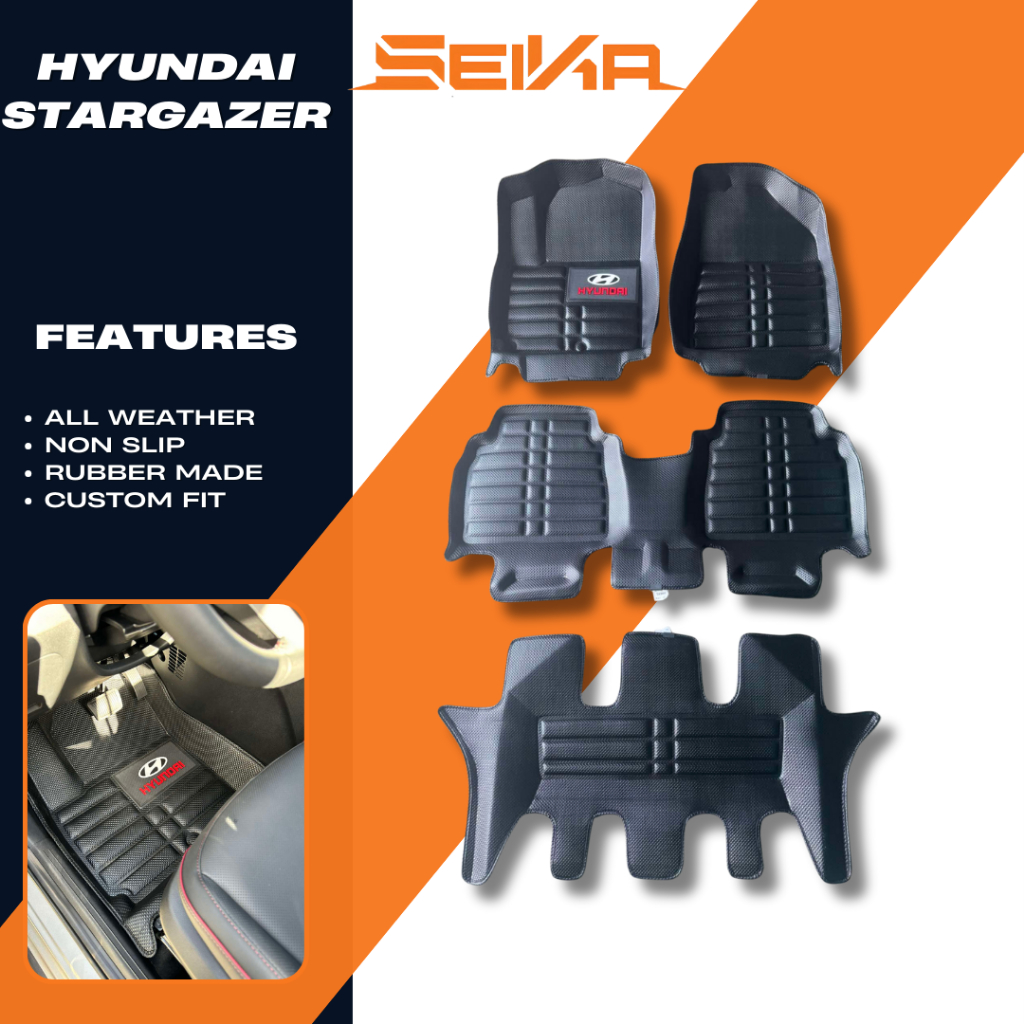 Hyundai Stargazer Premium Diamond Deep Dish Car Mat, floor mat, car mat ...