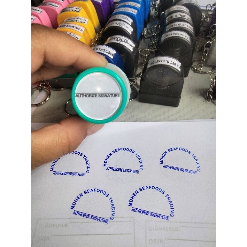PERSONALIZED 3.0cm SELF INKING STAMP FREE LAYOUT | Shopee Philippines