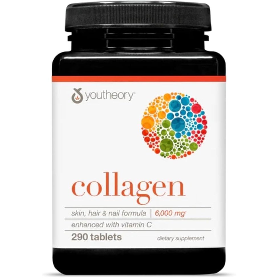 Youtheory Advanced Collagen - 6,000 mg Collagen - with Vitamin C - 290 ...