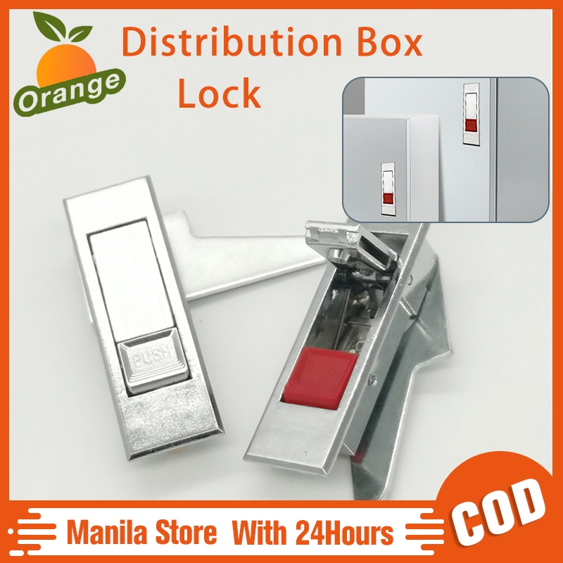 MS603 Keyless Push Button Lock Spring-Loaded Zinc Alloy Flat Lock ...