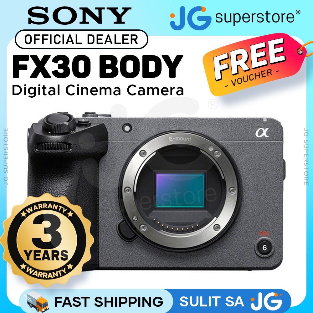 Sony FX30 Body + XLR Handle Unit Digital Cinema Camera w/ 4K 120p Video ...