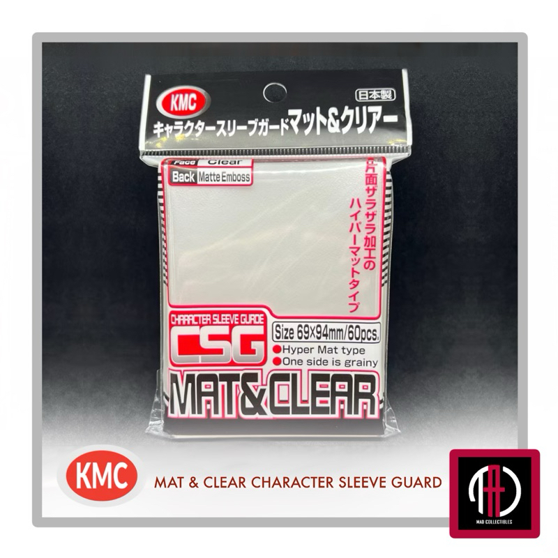 KMC Card Barrier Character Sleeve Guard Matte & Clear Sleeves 60-piece ...