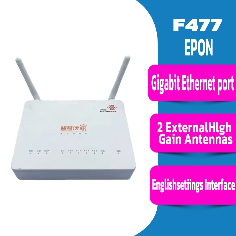 Used WIFI Modem Gbits F477 EPON ONT OLT English Version (Contains ...
