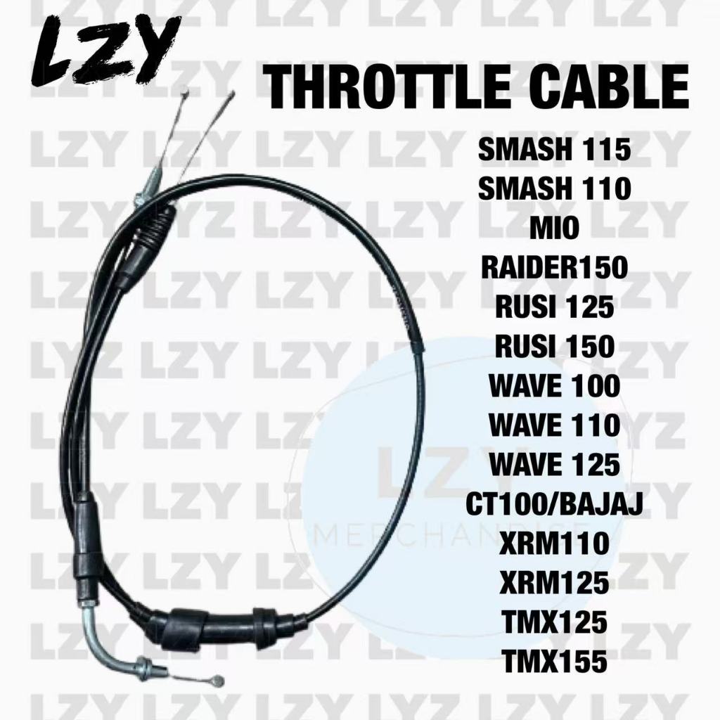 LZY THROTTLE CABLE SMASH MIO RAIDER RUSI WAVE CT100 XRM TMX | Shopee ...