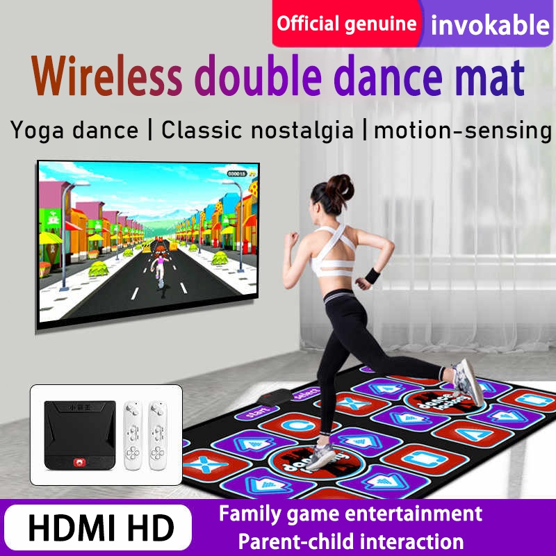 Double Dancing Mat Wired Dance Mat Pad Family Music Game Non-Slip with ...