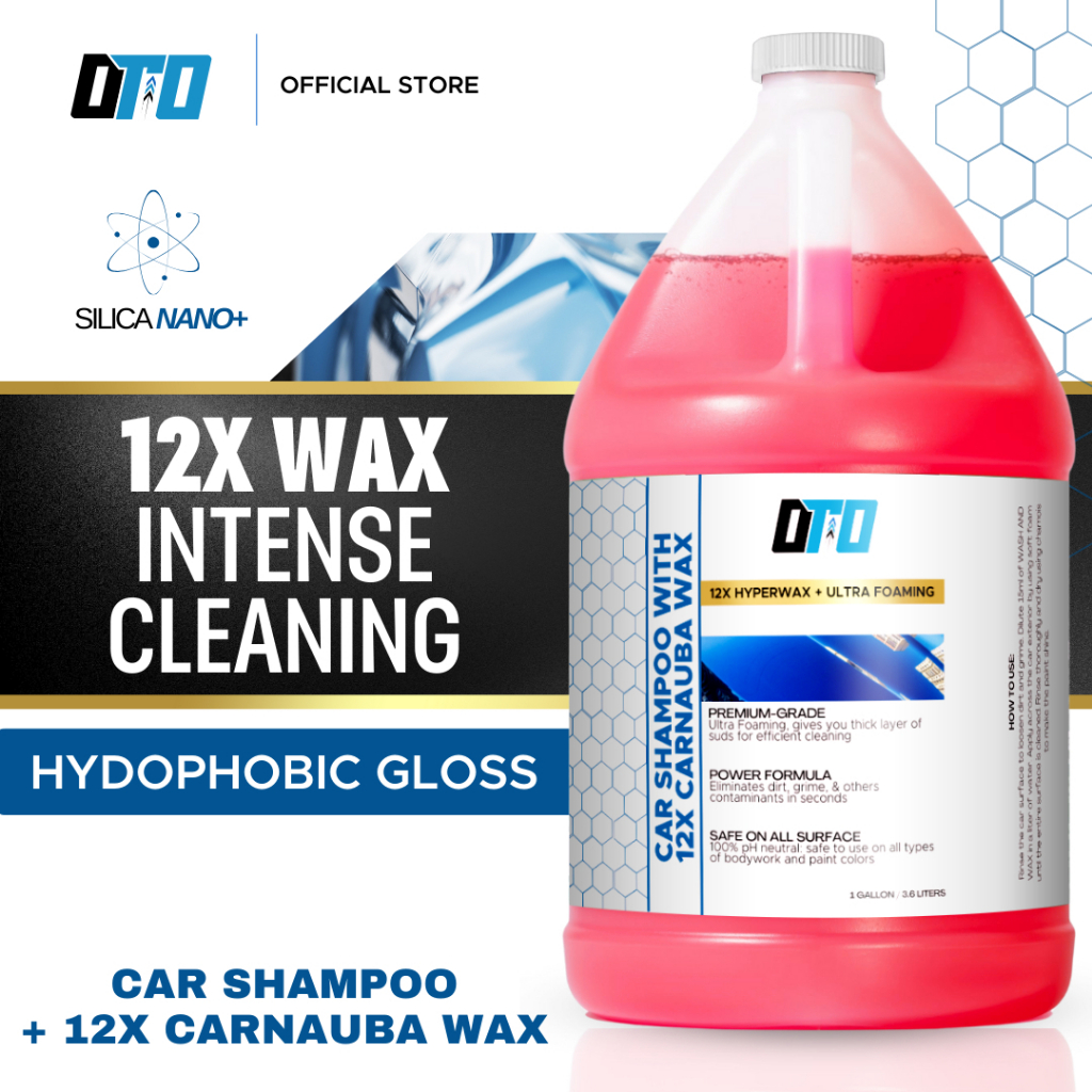 [ CAR SHAMPOO WITH WAX ] OTO Car Shampoo with 12x Carnauba Wax Wash and ...