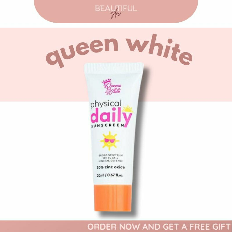 Queen White Physical Daily Sunscreen SPF45 | Shopee Philippines