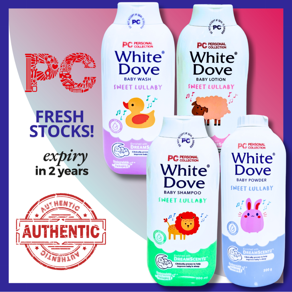 White Dove Sweet Lullaby Baby Wash Shampoo Lotion Powder Dreamscentz ...
