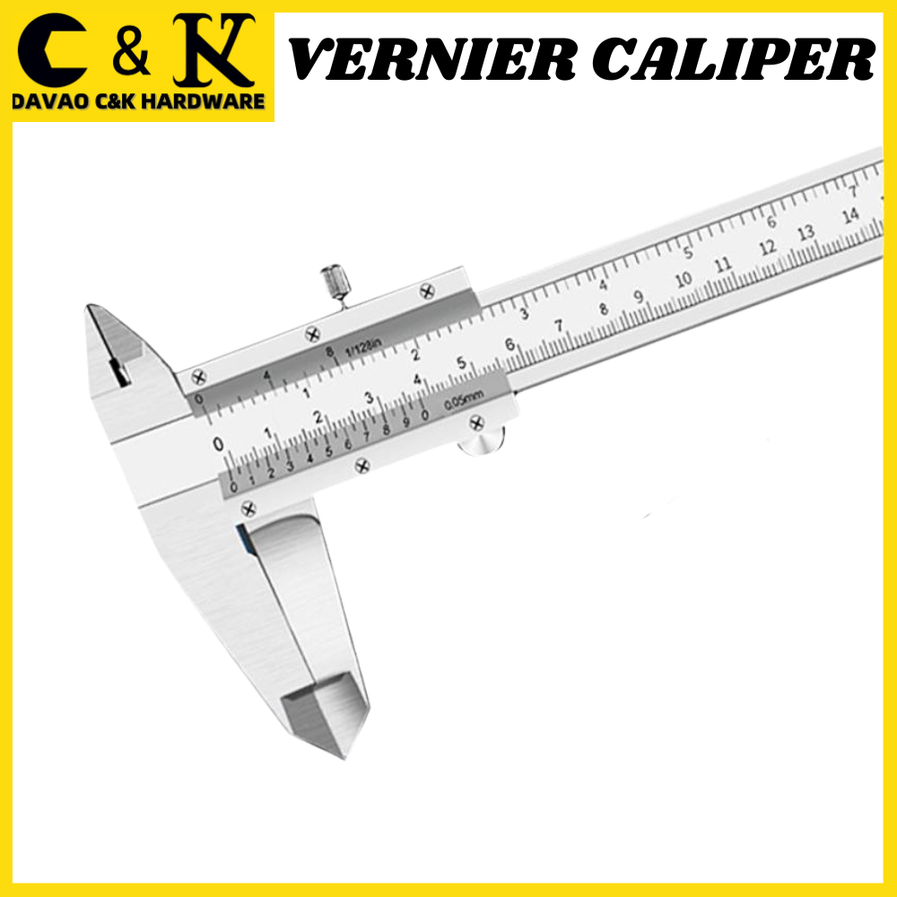 [CK07-06] 150mm Stainless Steel Vernier Caliper Dual Scale Ruler Manual ...