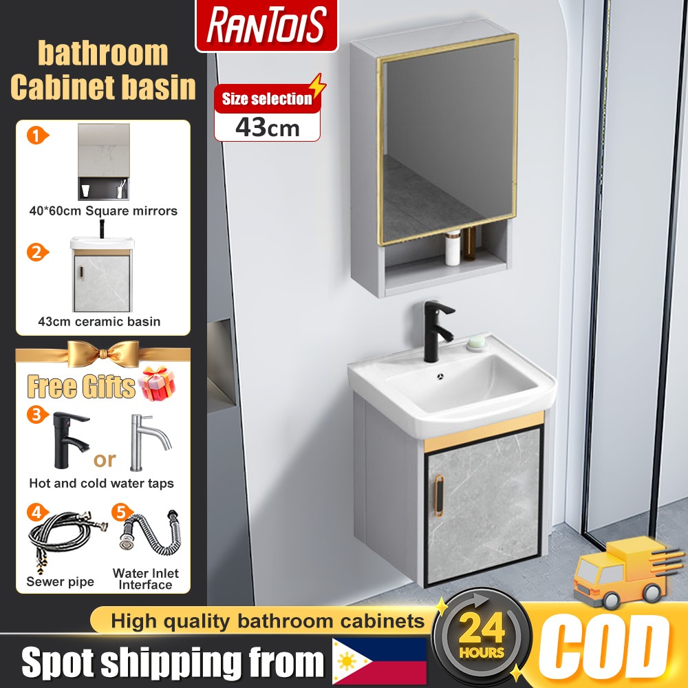 40cm Bathroom Sinks Cabinet complete set lavatory sink with Mirrow ...
