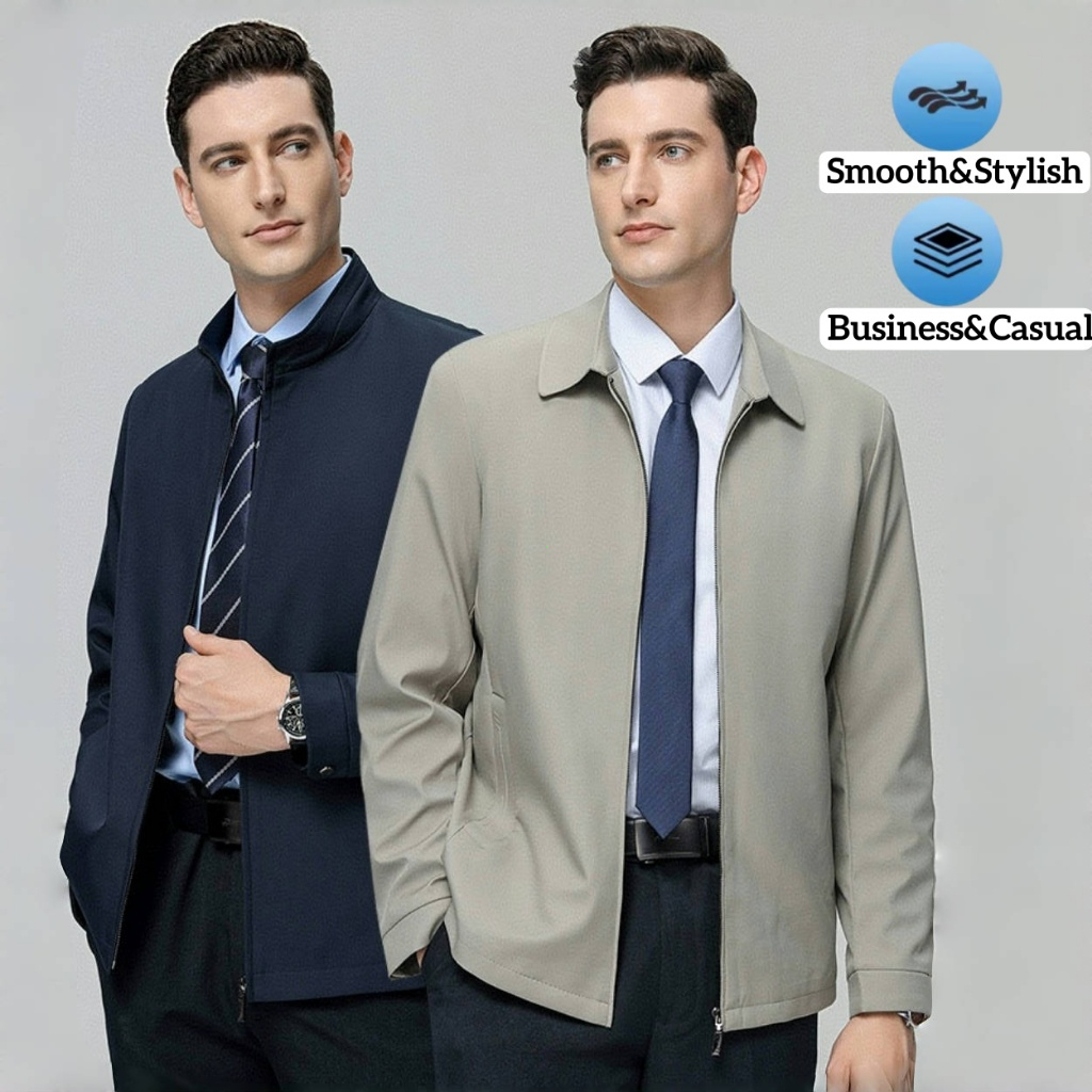 Casual Jacket for Men Bomber Jacket Formal Jacket with zipper korean ...