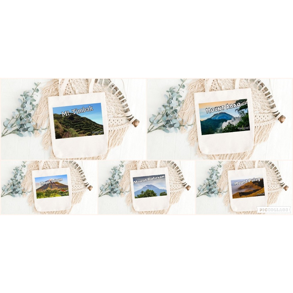 Ashgianly NEW STYLE SOUVENIR TOTE BAG MOUNTAIN - (VOLCANO, BULUSAN ...