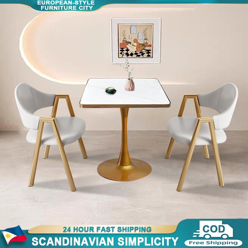 Aesthetic dining table and chair dining table set table and chair set ...