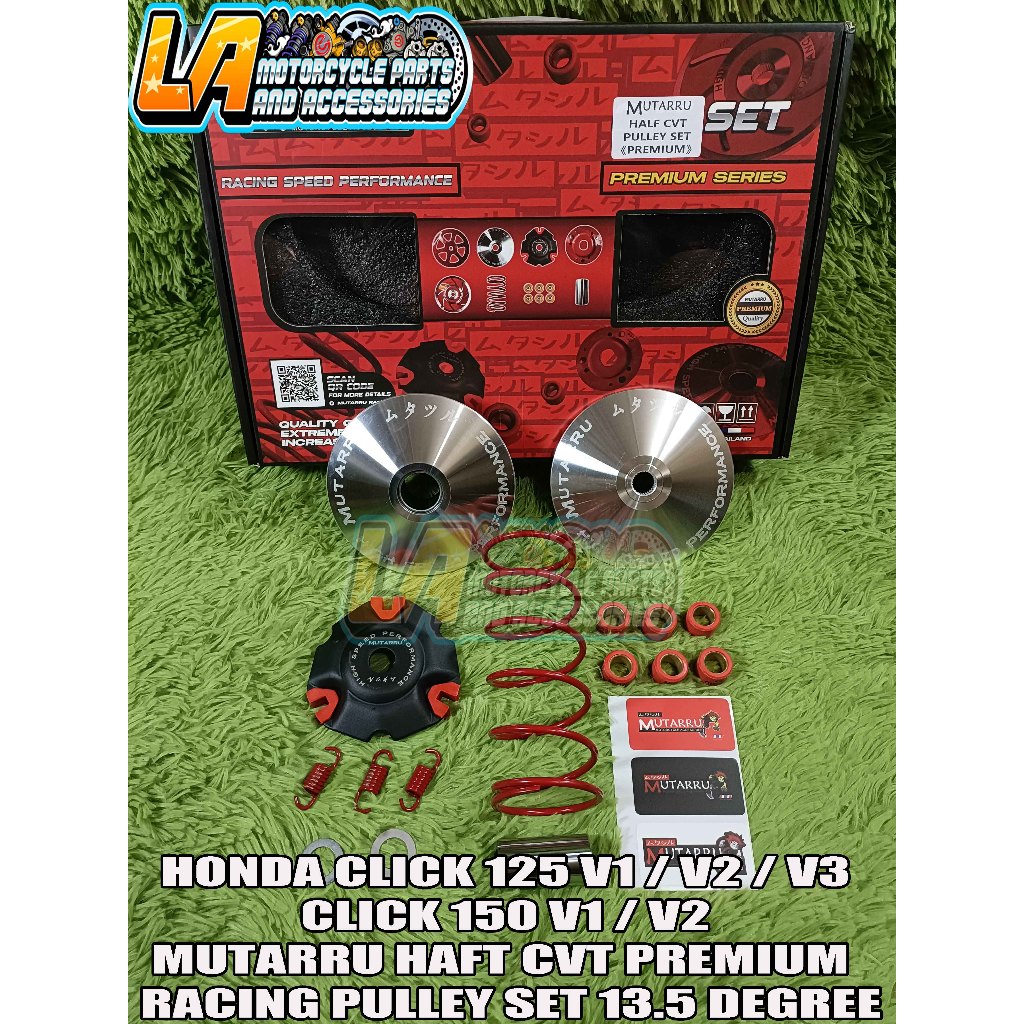 HONDA CLICK 125i v1/v2/v3 / CLICK 150i v1/v2 MUTARRU PREMIUM RACING PULLEY SET HAFT CVT 13.5 ...