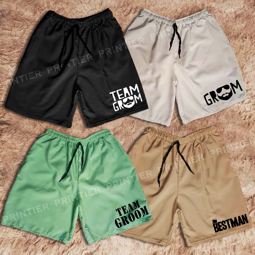 GROOM & GROOMSMAN SHORT CUSTOMIZED FREESIZE | Shopee Philippines