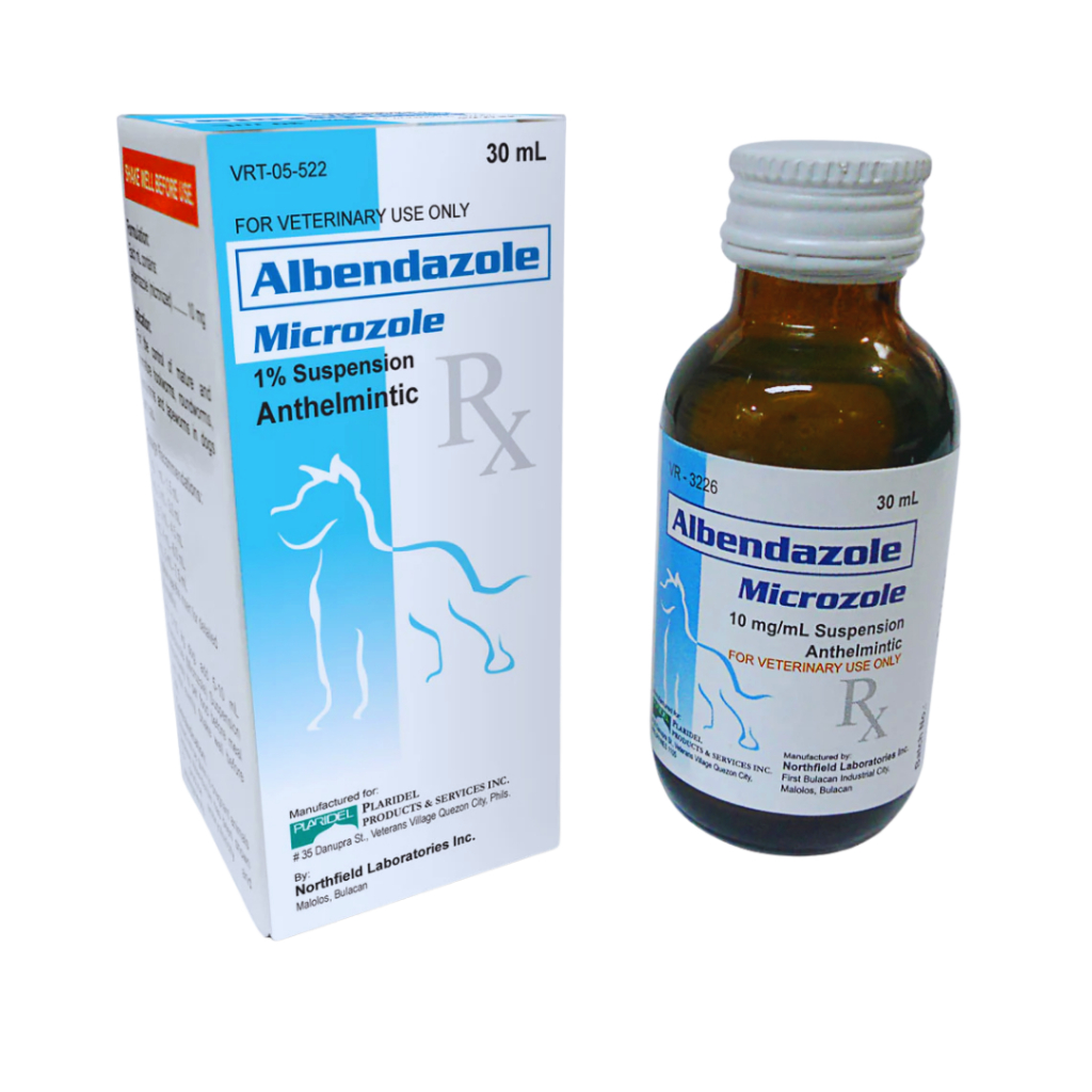 Microzole Albendazole Dewormer for Dog and Cats 30ml | Shopee Philippines