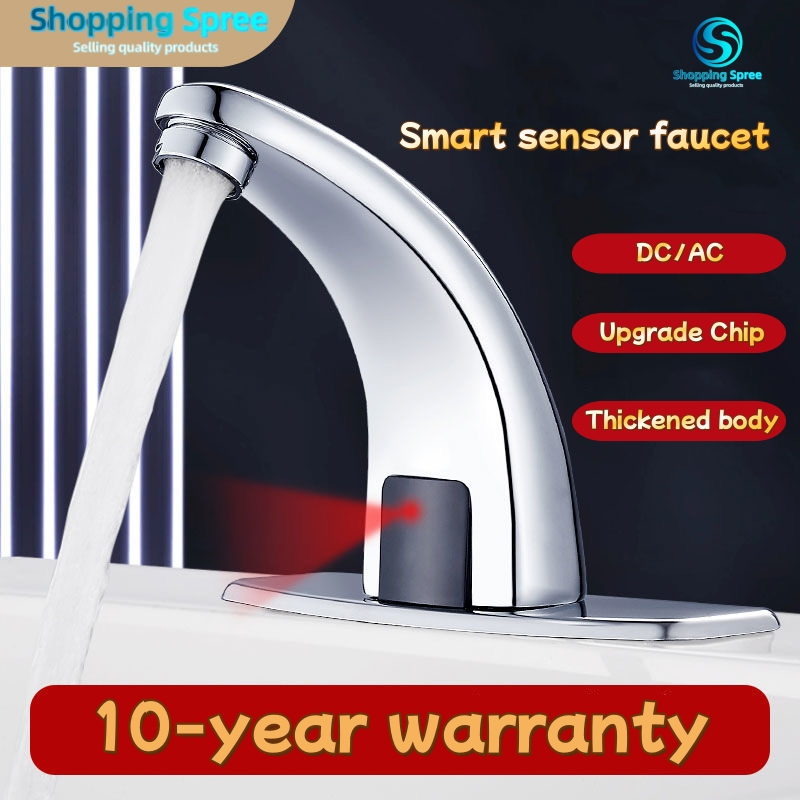 Sensor faucet 304 fully automatic infrared sensor sink wash basin and ...