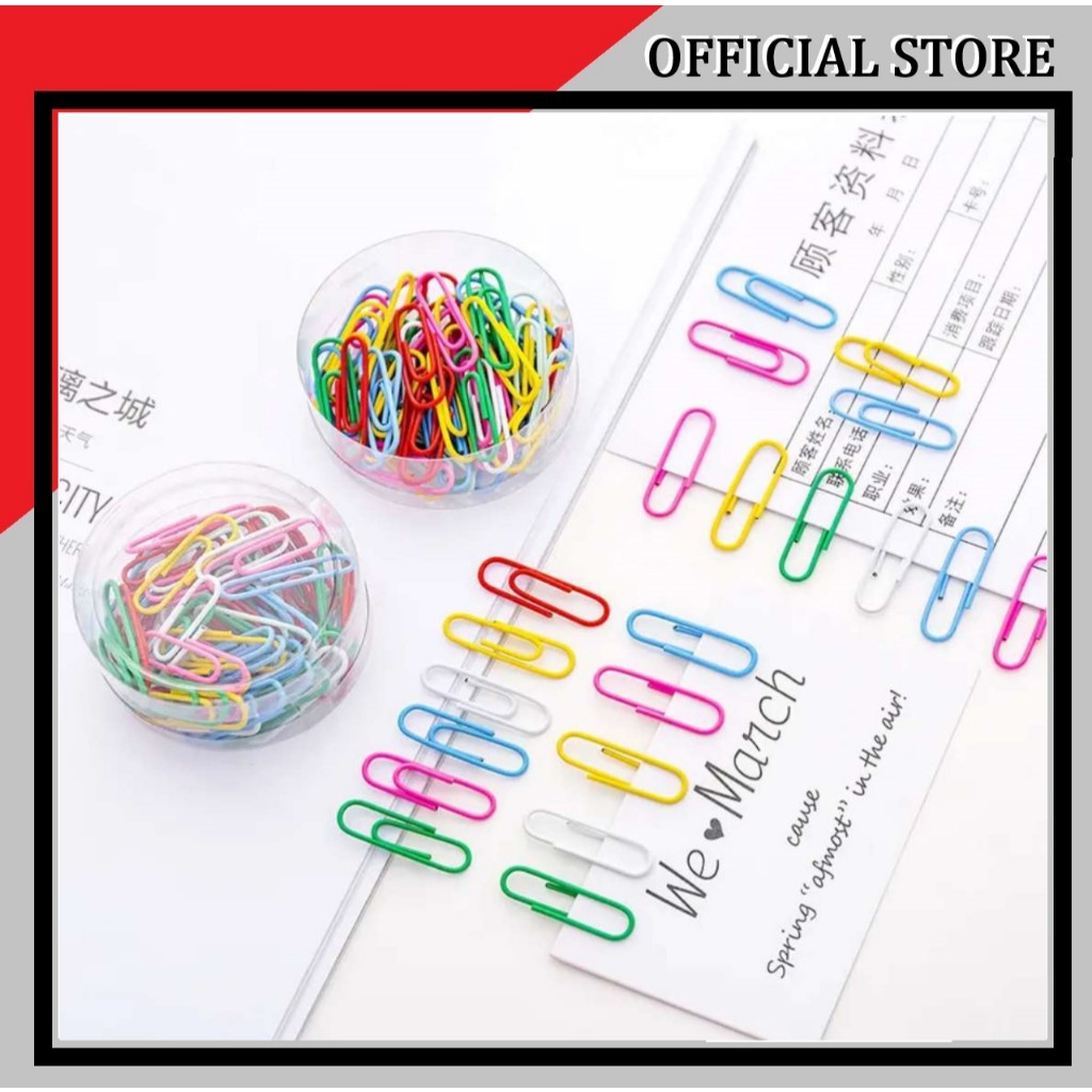 50PCS Multifunctional Paper Clip Color Binding Pin ASSORTED | Shopee ...