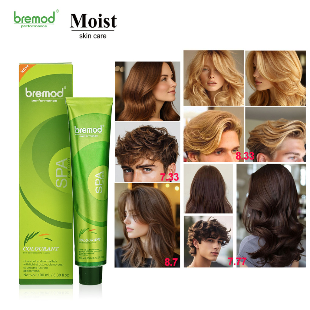 Bremod Hair Color (Brown /Blond) 100ml Chocolate Yellow Dye Cream ...