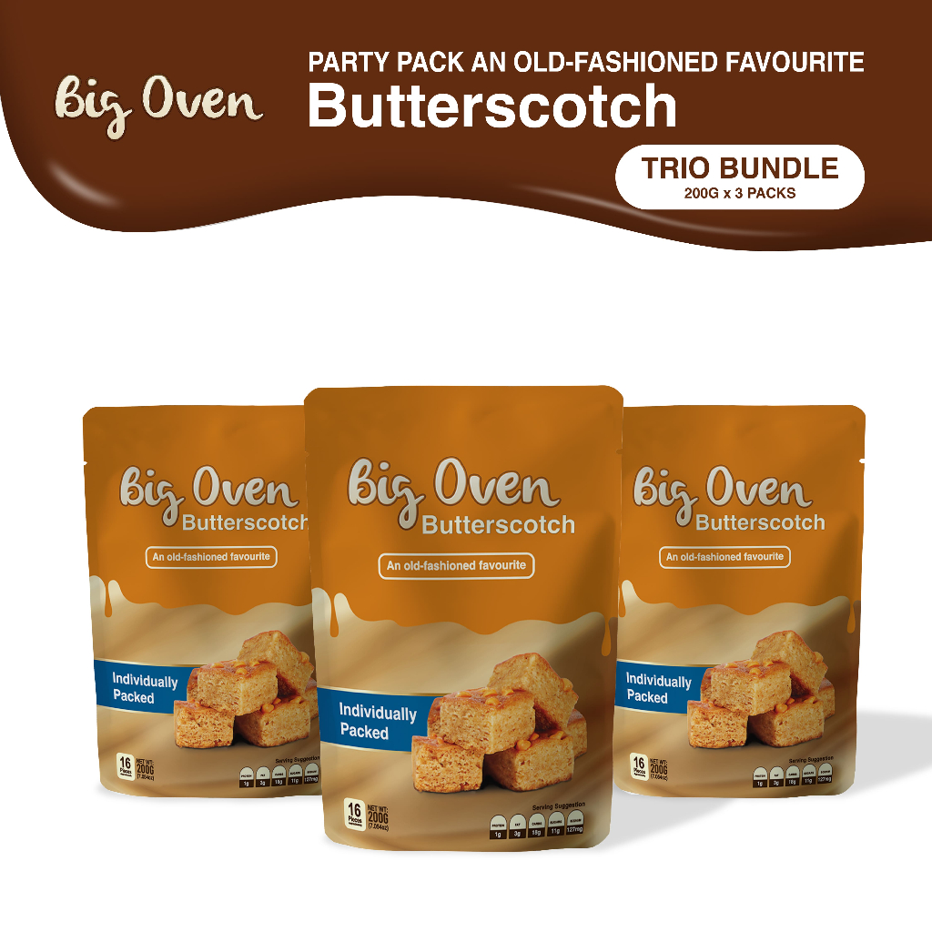 Big Oven Party Pack Butterscotch 200g Trio Bundle | Shopee Philippines