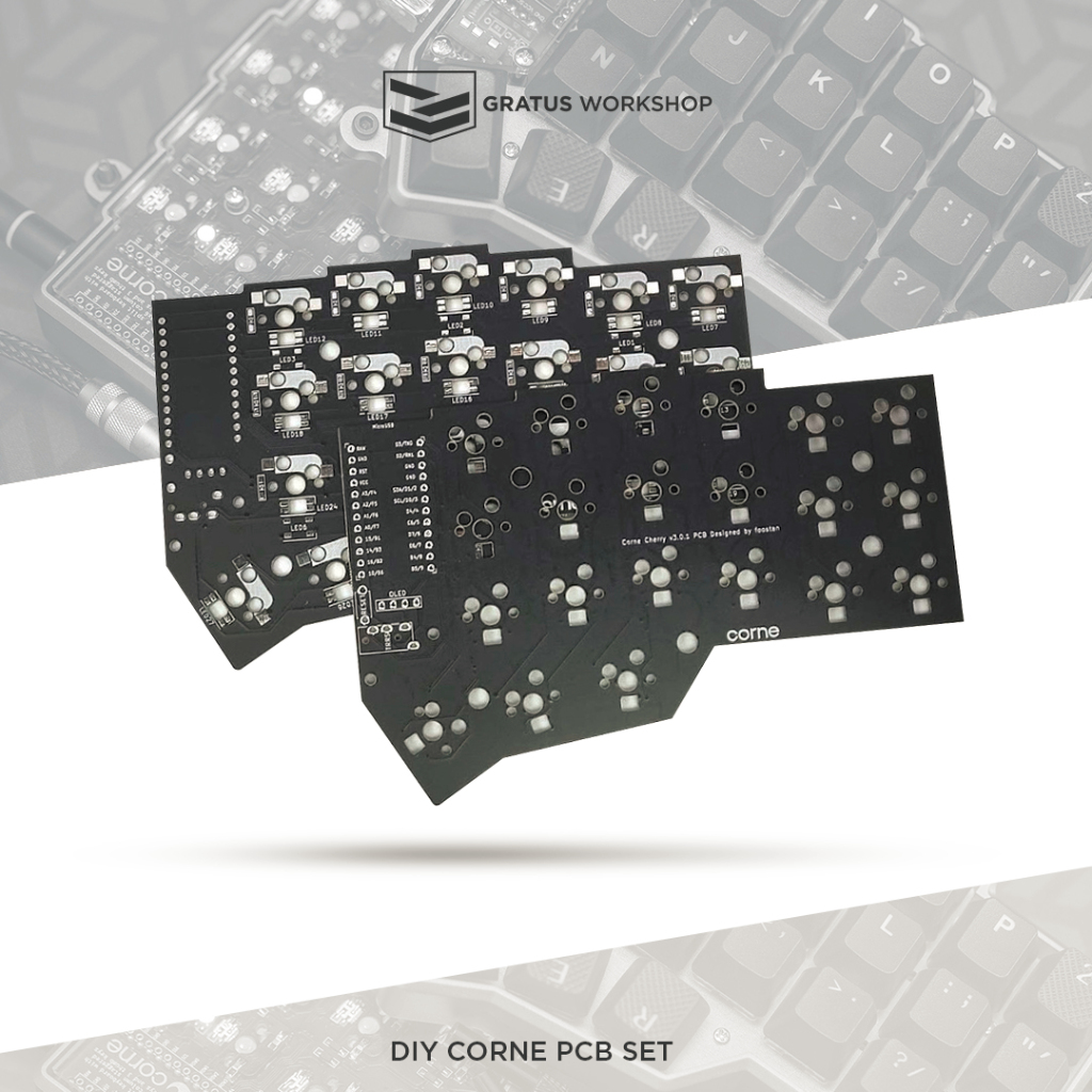Corne Keyboard - Corne PCB - Corne Cherry v3 (crkbd) Hotswap Split ...